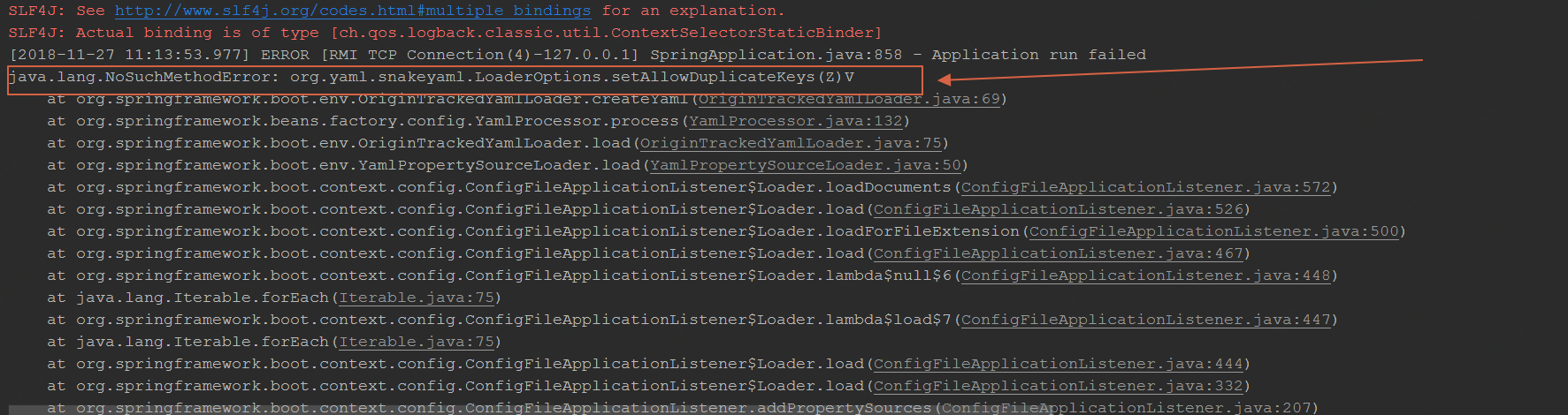 NoSuchMethodError的一般解决思路_java.lang.nosuchmethoderror: 'void org.yaml.snakey-CSDN博客
