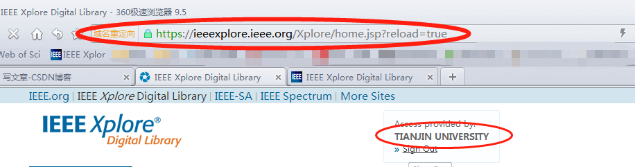 天津大学校园网环境下访问IEEE网址出现tianjin university账号没有登录的问题_学校的ieee无法使用-CSDN博客