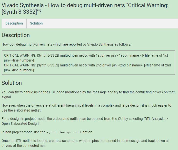 vivado综合过程中的multi-driven net警告_multi-driven net with 1st-CSDN博客