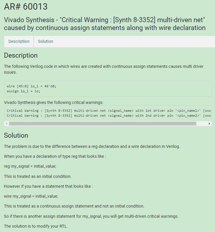 vivado综合过程中的multi-driven net警告_multi-driven net with 1st-CSDN博客