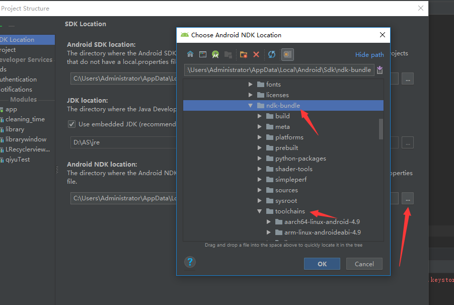 Caused by: java.lang.RuntimeException: No toolchains found in the NDK toolchains folder for ABI ...