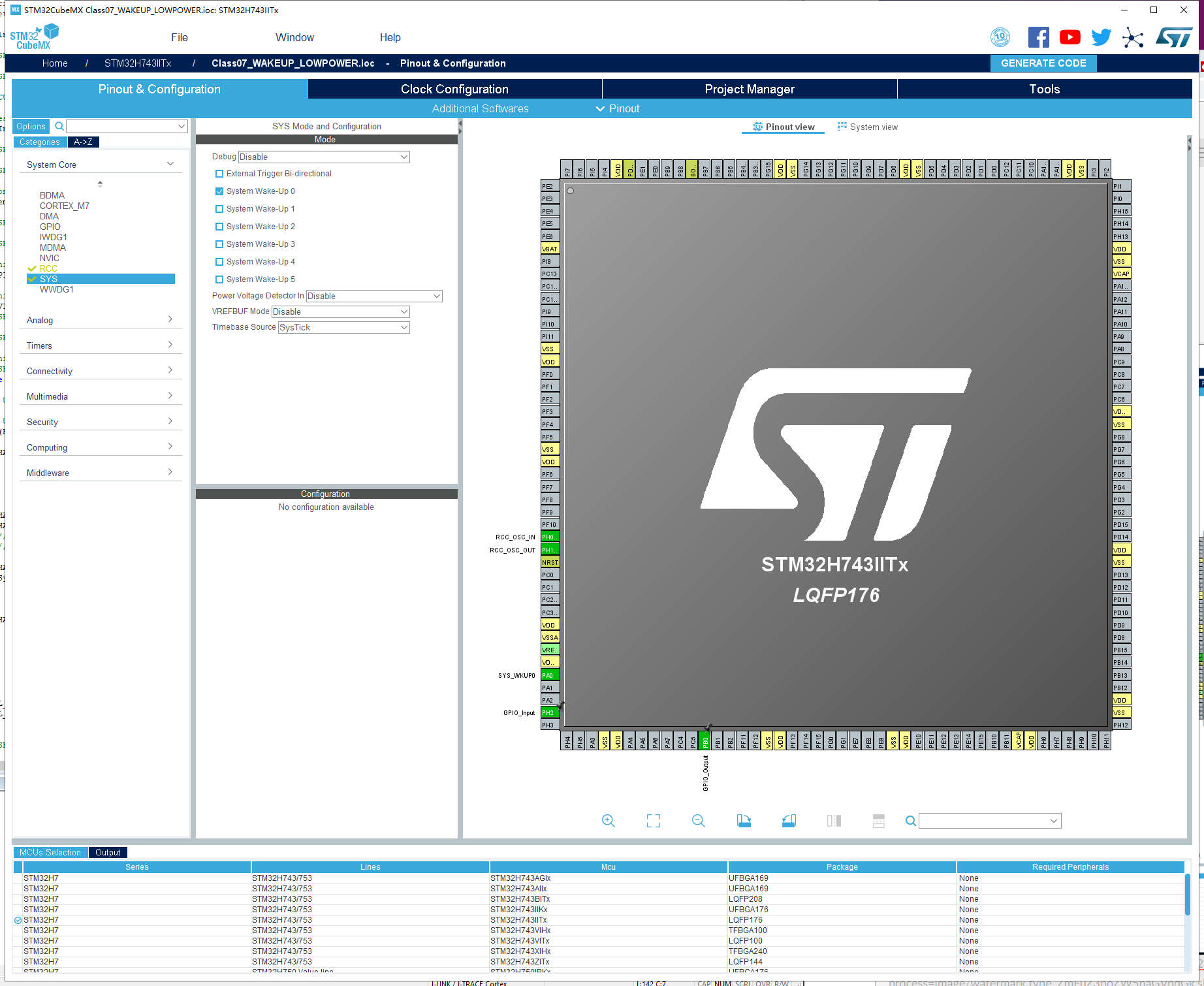 STM32CubeMX学习笔记——STM32H743_WKUP_system wake up-CSDN博客