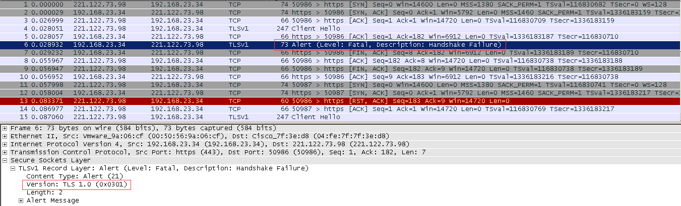 https握手失败原因分析_tlsv1 record layer: alert (level: fatal, descripti-CSDN博客