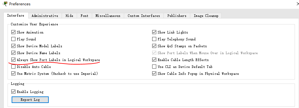 Cisco Packet Tracer 显示接口（port)标签(labels)_思科怎么显示标签-CSDN博客
