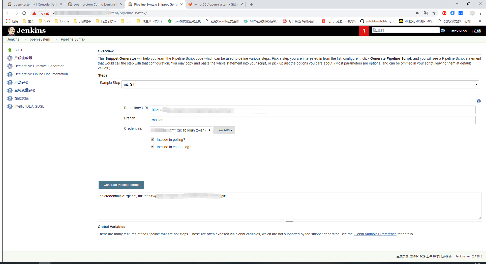Jenkins + Pipeline + GitLab 实现自动化部署_jenkins pipeline gitlab-CSDN博客