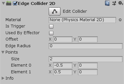 Unity 2D游戏：*** Collider 2D（2D碰撞器）_如何水平edgecollider2d-CSDN博客