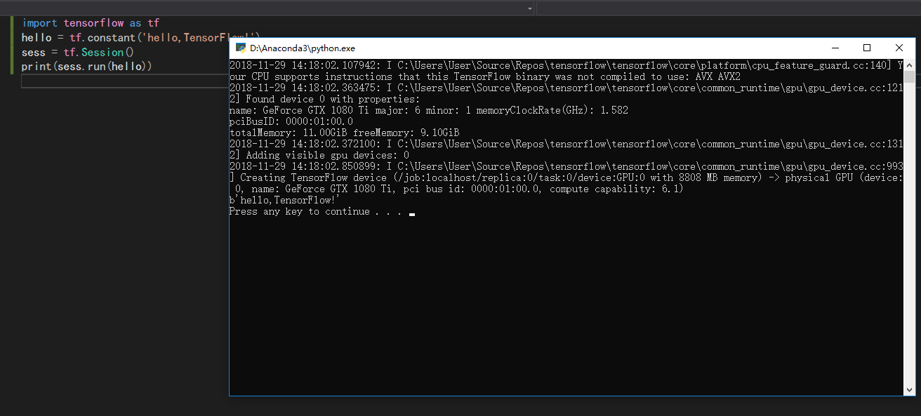 vs2017 开始自己的第一个TensorFlow程序_vs2017 tensorflow-CSDN博客