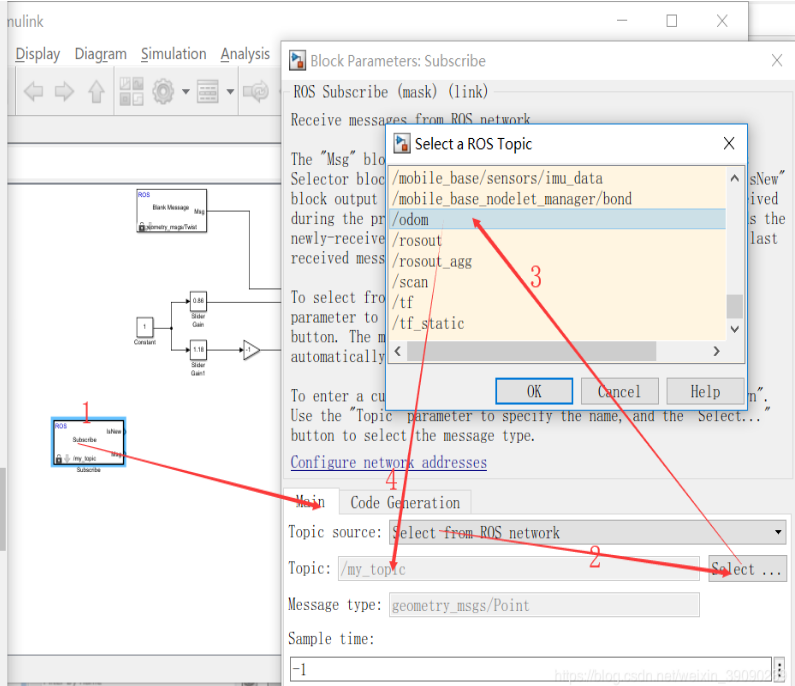 通过simulink连接ROS支持的机器人（翻译）_simulink ros gazebo-CSDN博客