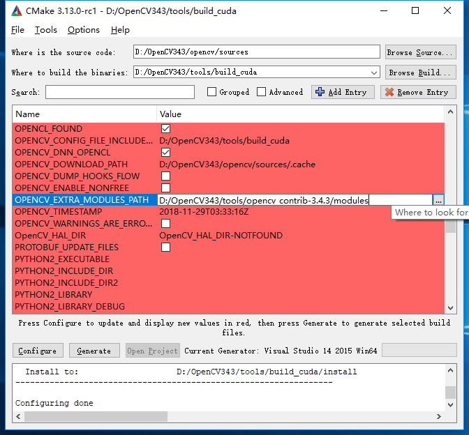 Windows系统下配置具有Contrib扩展模块的GPU版OpenCV(Windows10+VS2015+OpenCV3.4.3+CUDA9.0+cuDNN7.0)_windows ...