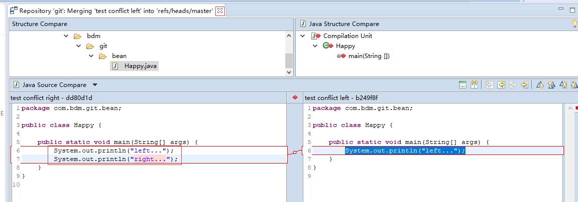 Git——eclipse中冲突的解决_eclipse中gitlab解决冲突-CSDN博客