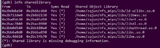 MIPS平台上移植和使用GDB调试工具_gdb info sharedlibrary mips-CSDN博客
