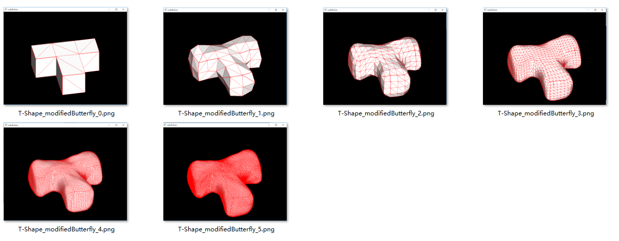 Loop subdivision（循环细分） && modify butterfly subdivision（改进的蝴蝶细分）算法实现_butterfly subvision-CSDN博客