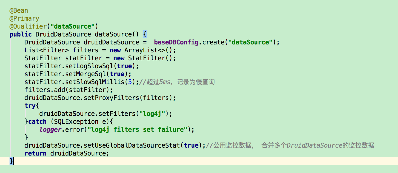 DruidDataSource的慢SQL记录_slow-sql-millis-CSDN博客
