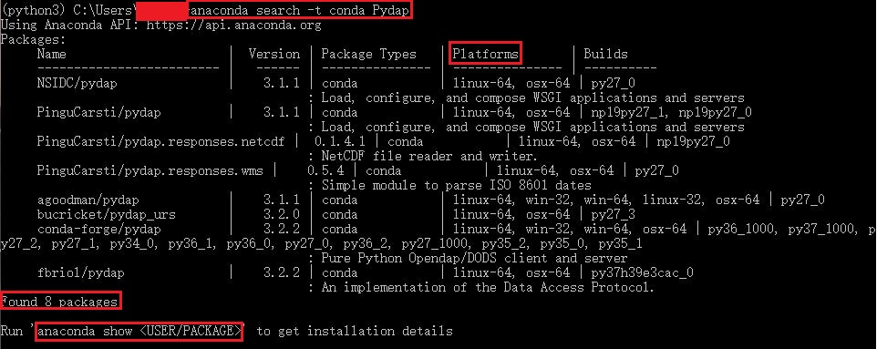 conda install Python库时报PackagesNotFoundError:的错误的解决方案_packagesnotfounderror: the following ...