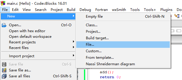 codeblocks中如何在工程project里新建一个c或cpp文件_codeblocks怎么建立cpo-CSDN博客