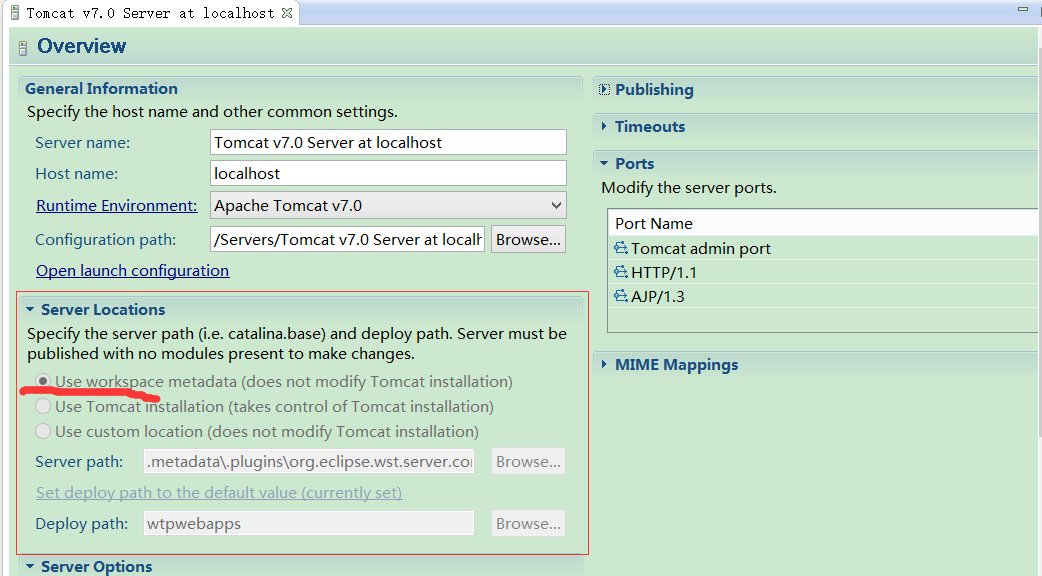 eclipse启动tomcat, http://localhost:8080无法访问的解决方案_使用ecplise创建的maven项目,加入tomcat服务器之后,无法访问local host ...