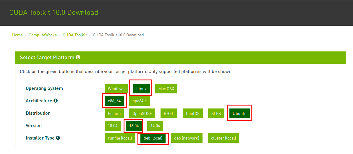 【手把手AI项目】二、ubuntu16.04+caffe＋CUDA10.0+cudnn7.4+opencv2.4.9.1+python2.7 （超超细致）_跑ai一般使用ubuntu的版本号 ...