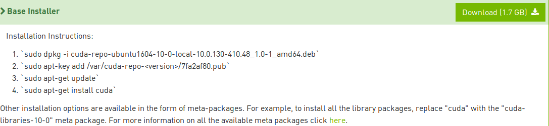 【手把手AI项目】二、ubuntu16.04+caffe＋CUDA10.0+cudnn7.4+opencv2.4.9.1+python2.7 （超超细致）_跑ai一般使用ubuntu的版本号 ...