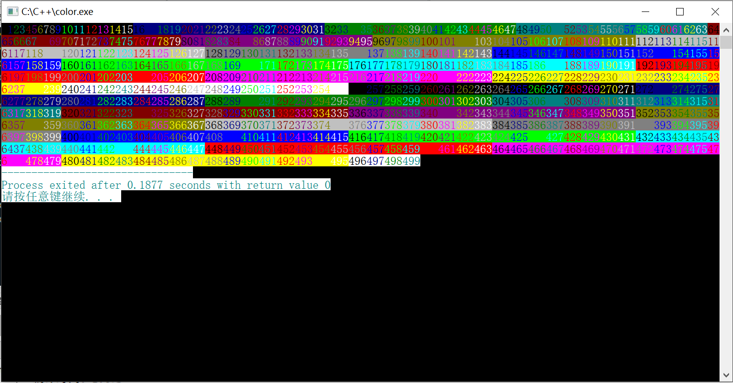C++输出带颜色的字体【Windows环境下】_c++如何输出不同颜色的字windows-CSDN博客