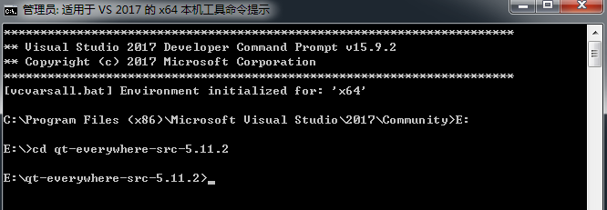 Qt5.11.2 & VS2017 & 64位版本静态编译及使用_vs2017 静态编译qt-CSDN博客