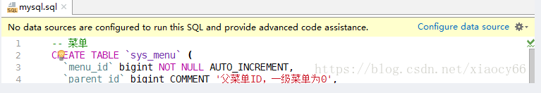解决idea Springboot项目sql文件打开提示no Data Sources Are Configured To Run This 4780