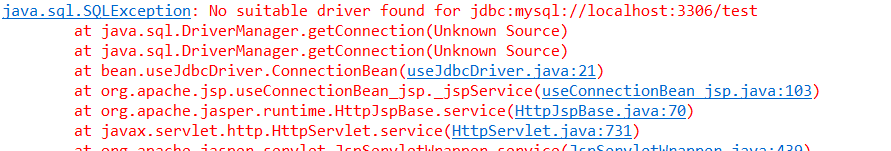 java.sql. SQLException: No suitable driver found for jdbc :mysql ...