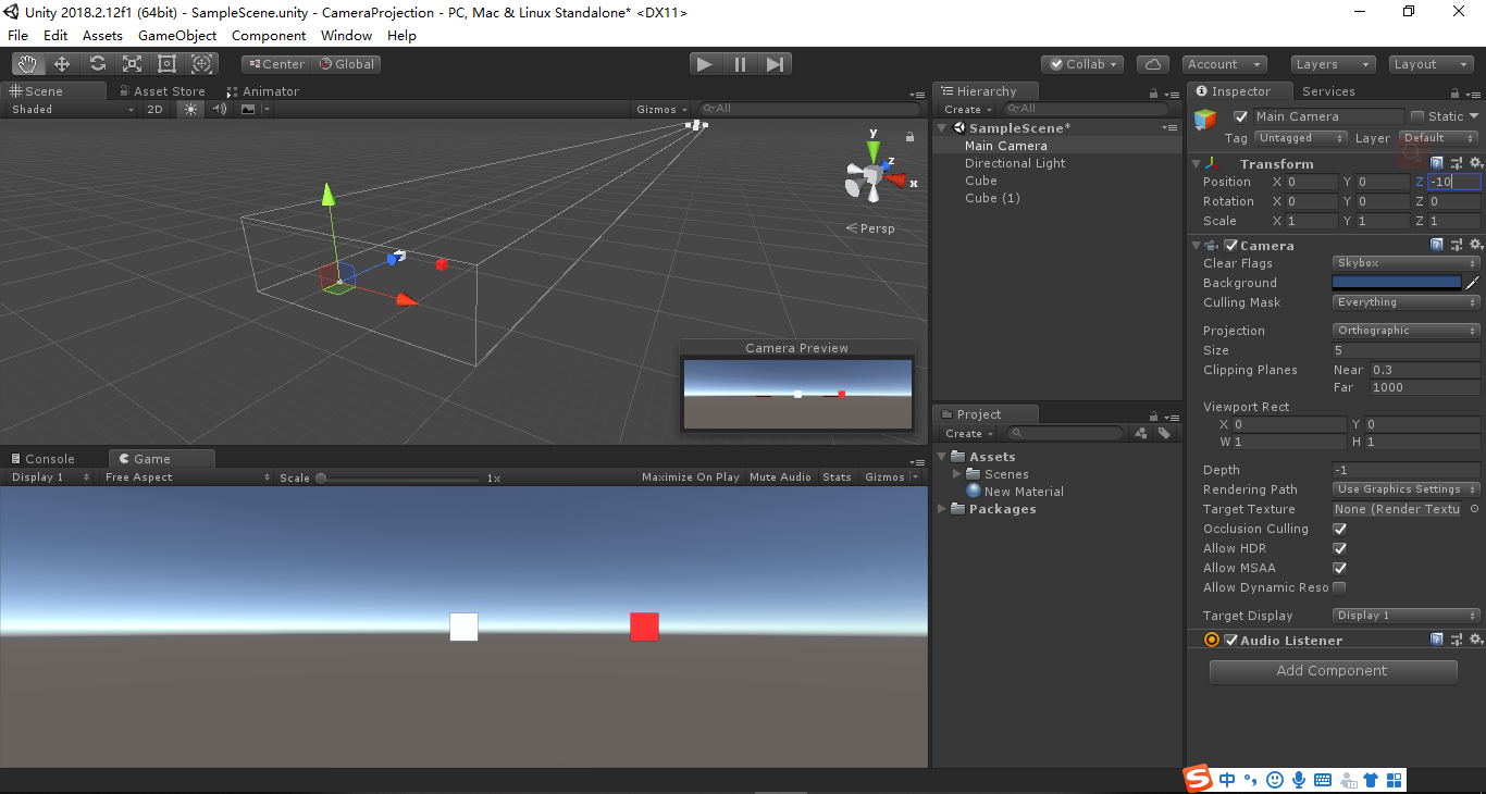 Unity中Camera里Orthographic和Perspective的区别_orthographic perspective-CSDN博客