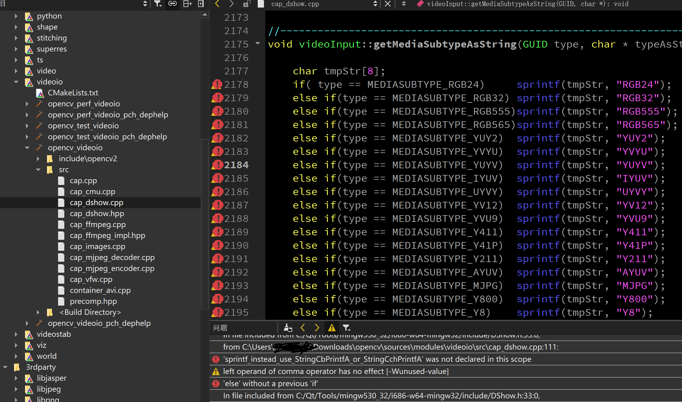 qt5.10.1配置opencv3.4.1，cmake编译出错_qt opencv makefile:161: recipe for target 'all' fa-CSDN博客