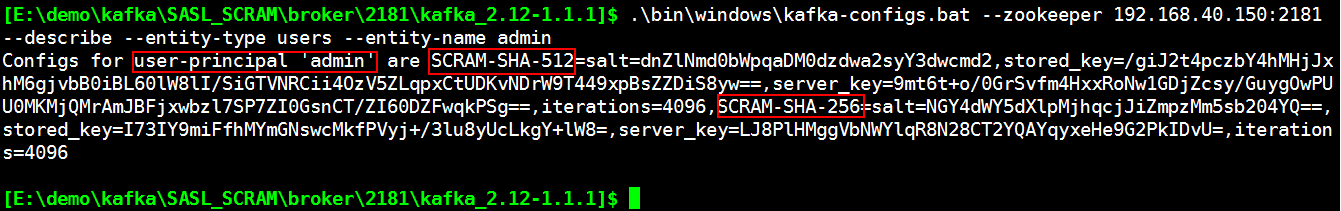 Window下kafka 单机SASL_SCRAM加密及身份认证_sasl mechanism sha-CSDN博客