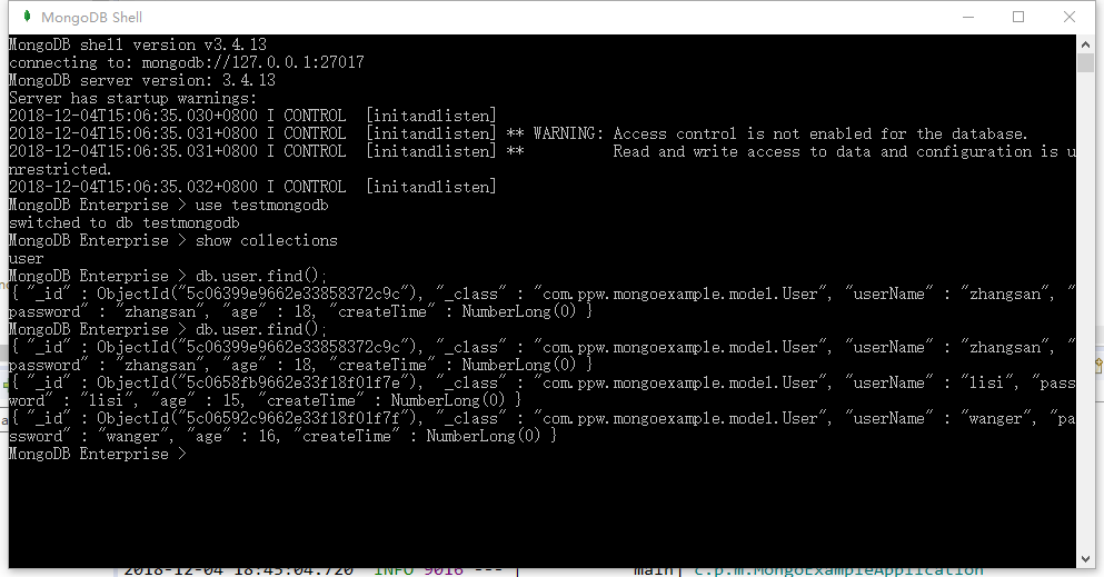Spring boot集成mongodb使用MongoRepository完成CURD和复杂查询_springboot mongodb example mongorepository 联合查询 ...