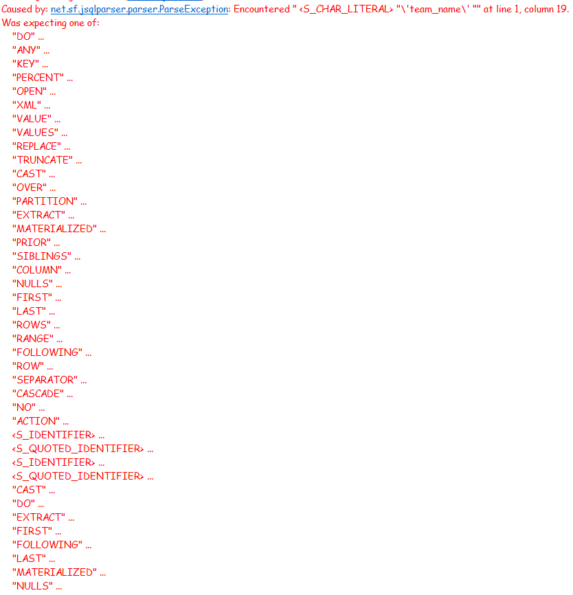使用pagehelper进行orderby排序报错：net Sf Jsqlparser Jsqlparserexception 处理排序失败