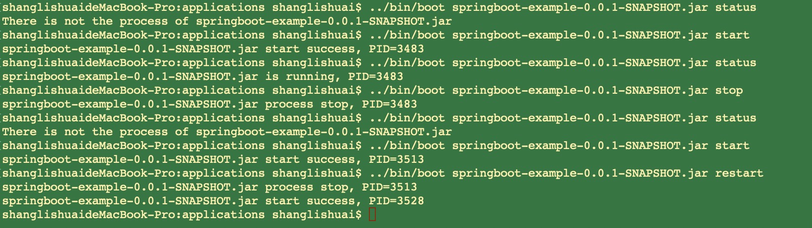 基于 Shell 脚本启动、停止 SpringBoot 应用_shell 启动javaspring 直到启动结束-CSDN博客