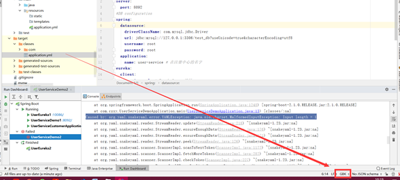 org.yaml.snakeyaml.error.YAMLException: java.nio.charset.MalformedInputException: Input length ...