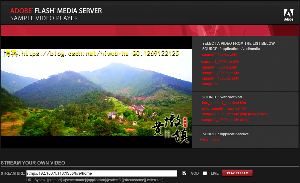 基于Flash的开源网页播放器使用方法(FlowPlayer/AdobePlayer)_flowplayer网页播放器-CSDN博客