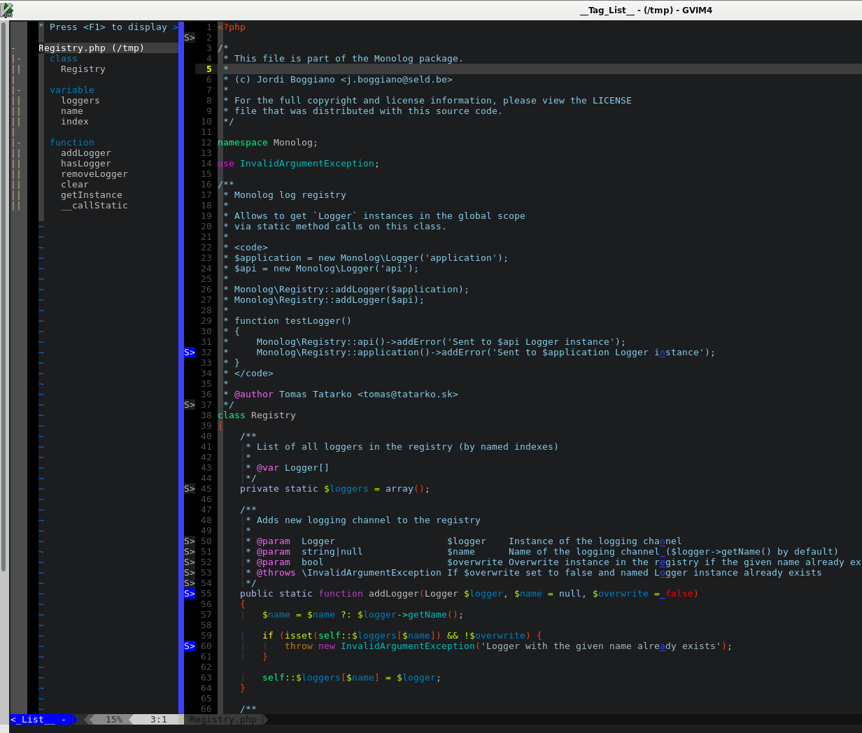 VIM 同时支持taglist和tagbar 插件_vim go版本 taglist-CSDN博客