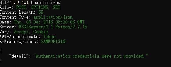django rest framework "Authentication credentials were not provided."_authentication credentials ...
