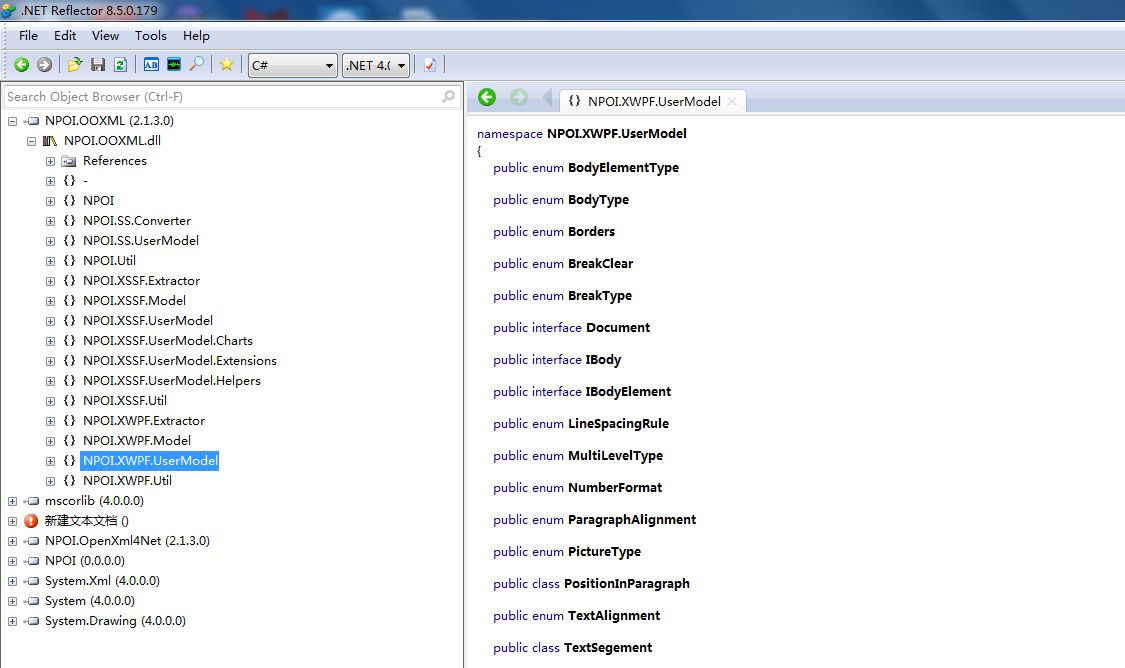 使用Reflector 反编译 NPOI 查看源码，参考源码修改NPOI创建word 页眉中添加锚点图片_可以插入图片页眉的npoi.dll-CSDN博客