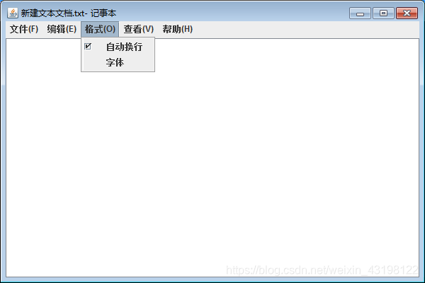 Java编写记事本记事本java新建代码 Csdn博客