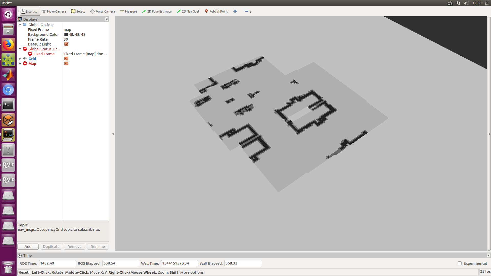 ROS——SLAM实时更新显示栅格地图之nav_msgs::OccupancyGrid_ros的occupancygrid-CSDN博客