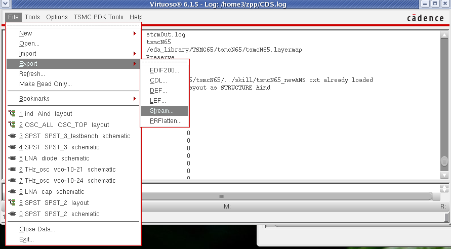 微电子新手入门之Cadence常用操作——Cadence将版图导入到ADS中_allegro stream out-CSDN博客