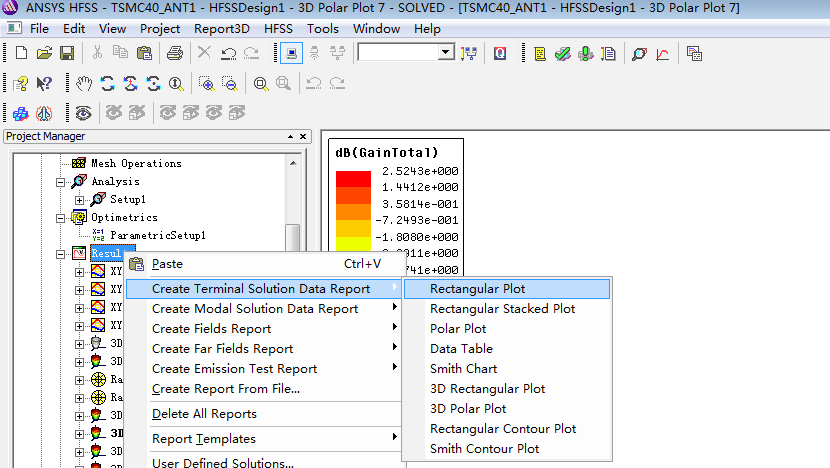 微电子新手入门之HFSS常用操作——HFSS仿真天线波形查看_hfss怎么看3db波束宽度-CSDN博客