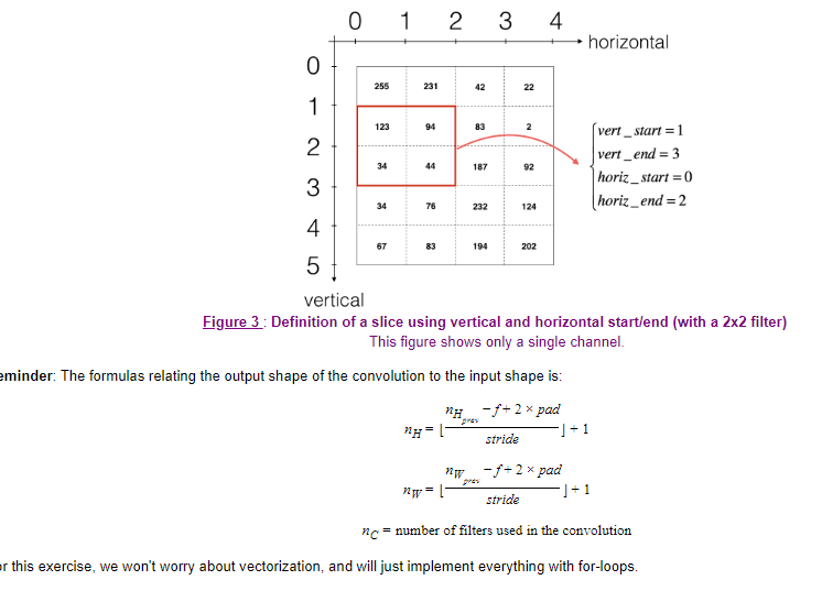 吴恩达 第四课第一周 编程 Convolution model - Step by Step - v2_use the corners to define the current slice ...