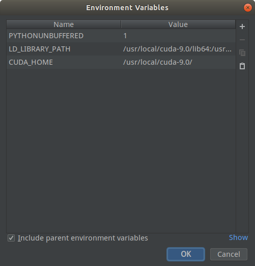 解决pycharm提示ImportError: libcublas.so.9.0: cannot open shared object file: No such file or ...