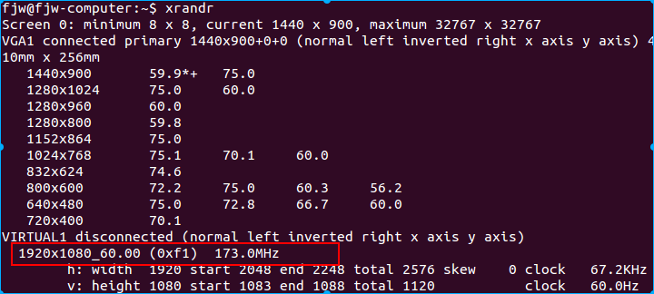 linux下自带的分辨率都不合适时，利用终端新增并设置分辨率_linux分辨率不适应屏幕-CSDN博客