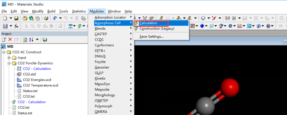 Materials Studio 做分子动力学MD（CO2为例）_materials studio 分子动力学-CSDN博客
