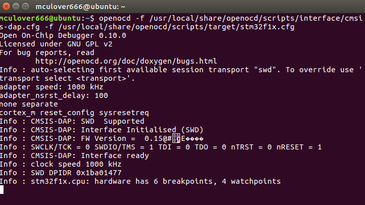 【STM32开发环境】Linux下开发stm32（二） | 使用openocd下载程序_Mculover666的博客-CSDN博客_openocd 读取程序