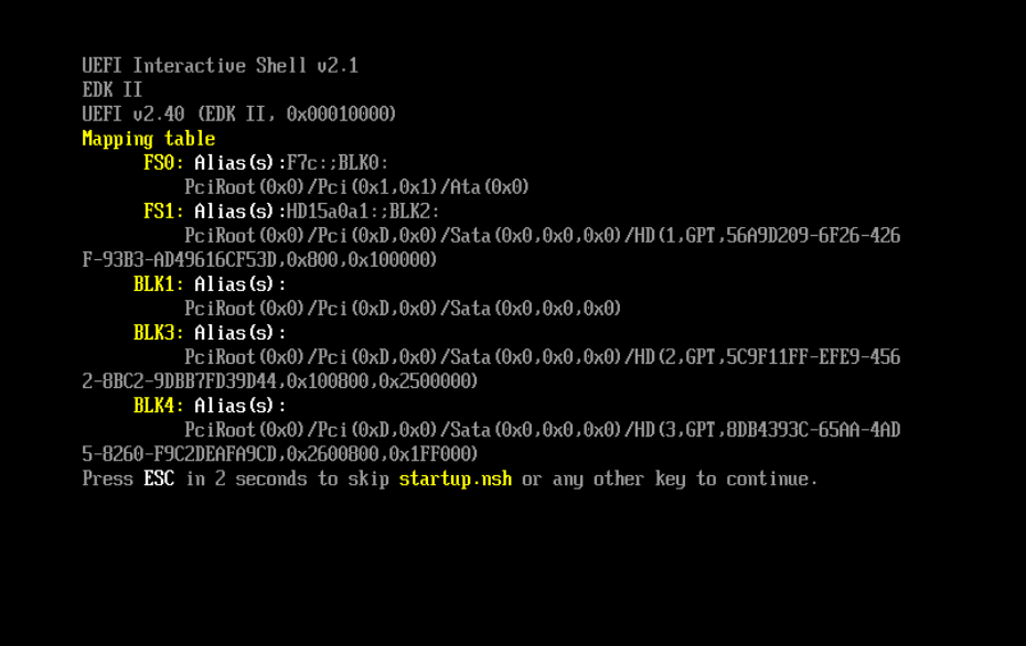 用VirtualBox开机自动进入UEFI shell 怎么办？_vbox的efi启动路径是什么-CSDN博客