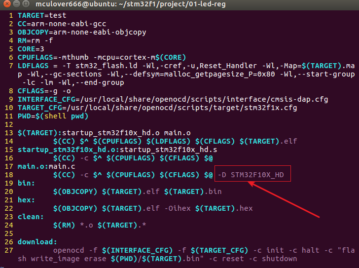 【STM32开发环境】Linux下开发stm32（三） | 寄存器工程开发_Mculover666的博客-CSDN博客