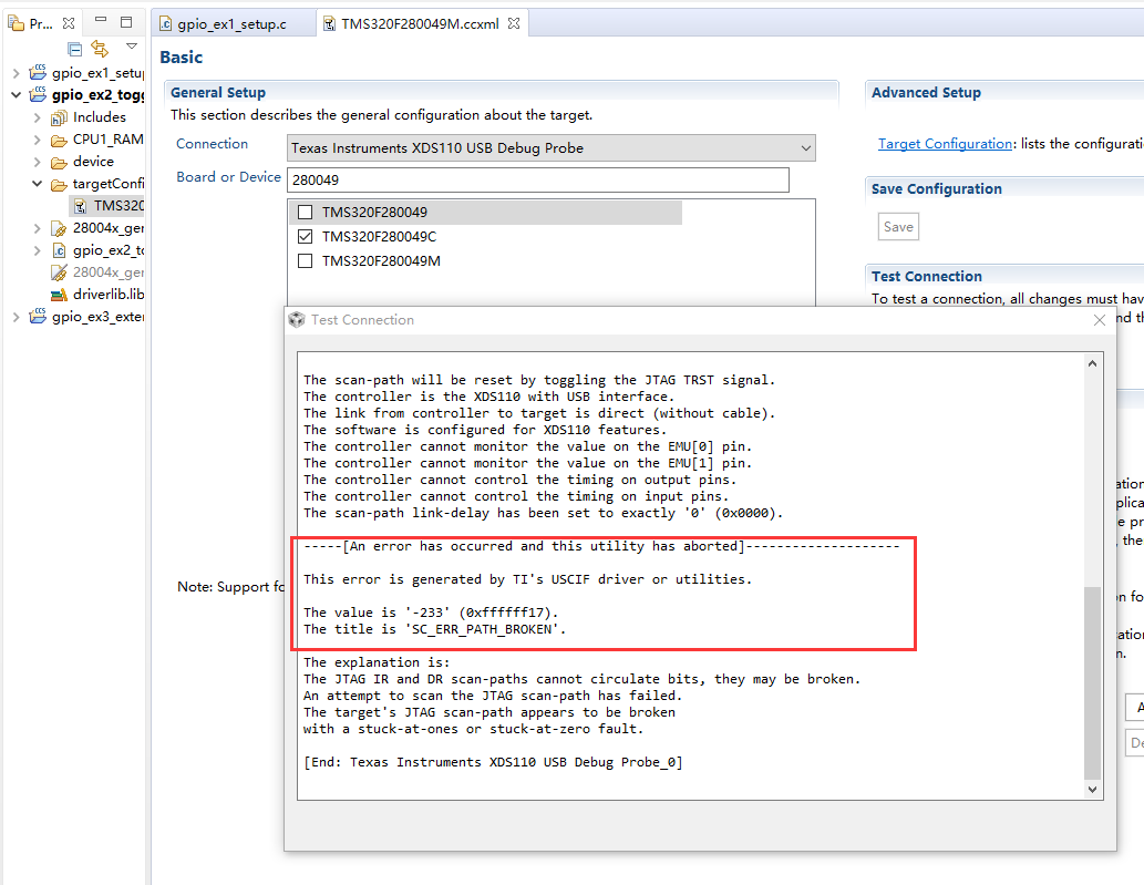 280049LaunchPad仿真器连接不上的问题解决办法_this error is generated by ti's uscif driver or ut-CSDN博客