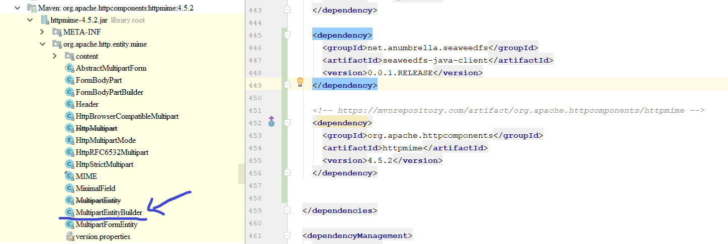 java.lang.NoClassDefFoundError: org/apache/http/entity/mime/MultipartEntityBuilder ...